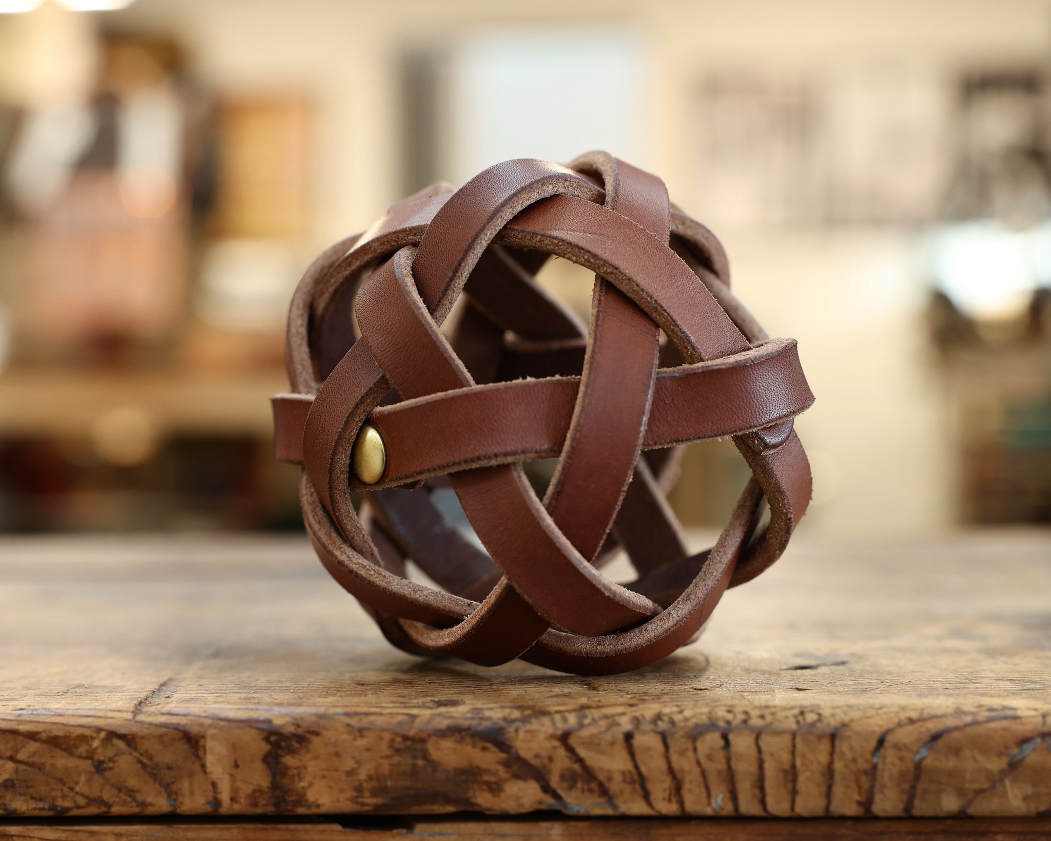 Woven Leather Ball – Werther Leather Goods